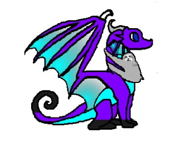 Princess Lavender the Rainwing / Nightwing hybrid | Wings of Fire OC ...