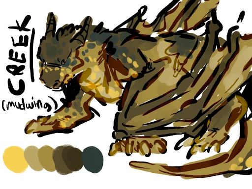 Creek the Mudwing/Sandwing | Wings of Fire Fanon Wiki | Fandom