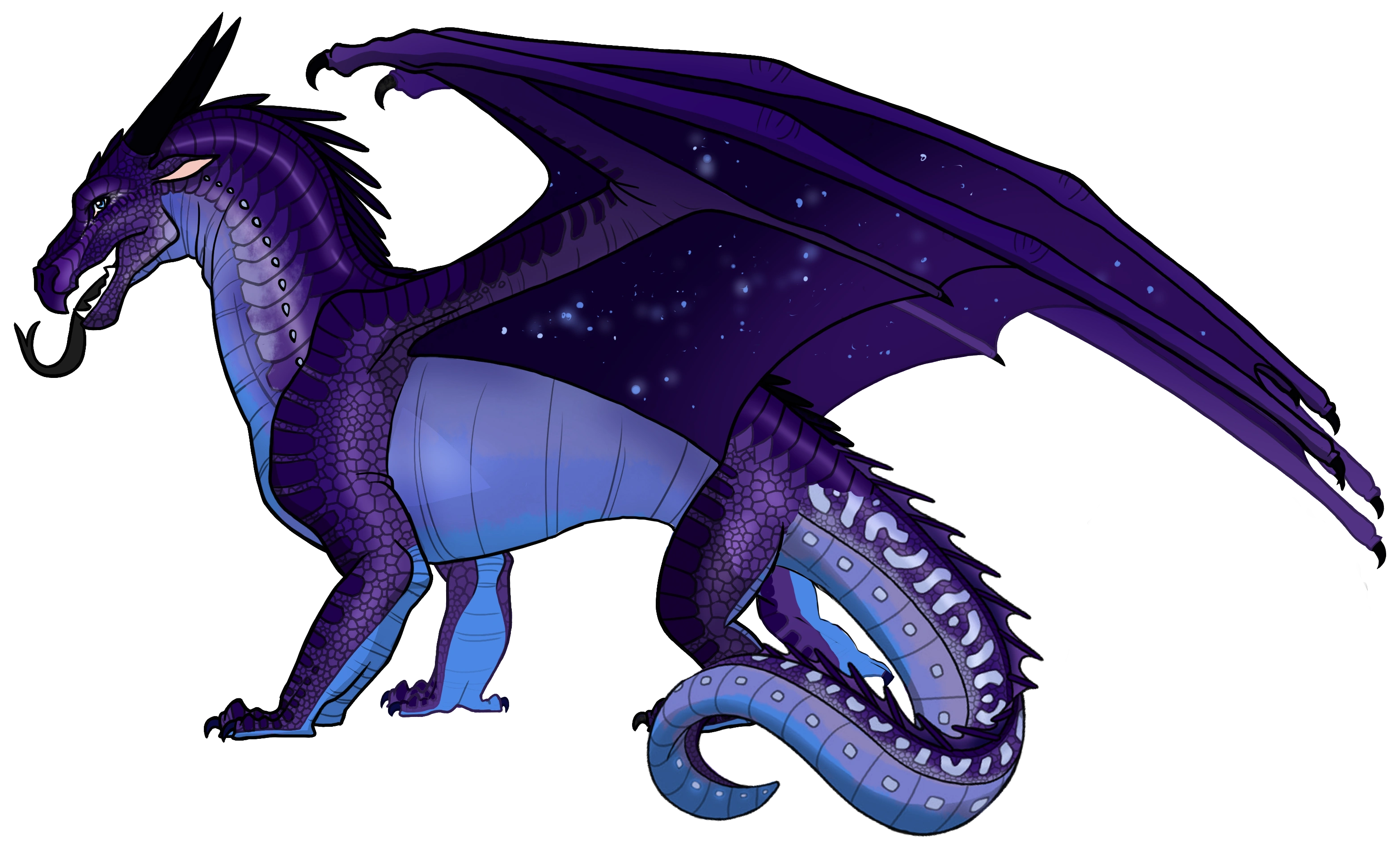 wings of fire nightwing coloring pages