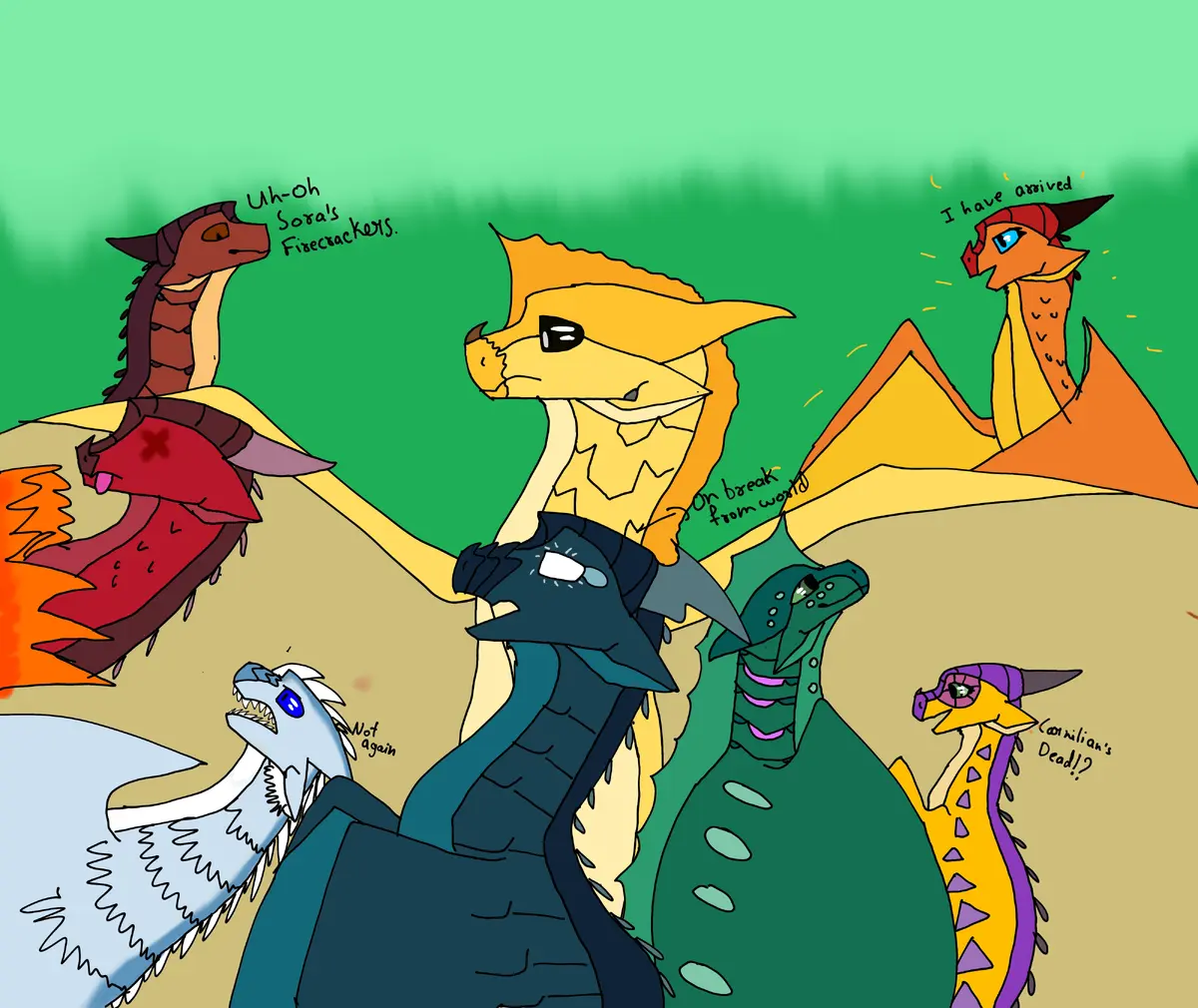 Jade winglet conversations (funny) | Wings of Fire Fanon Wiki | Fandom