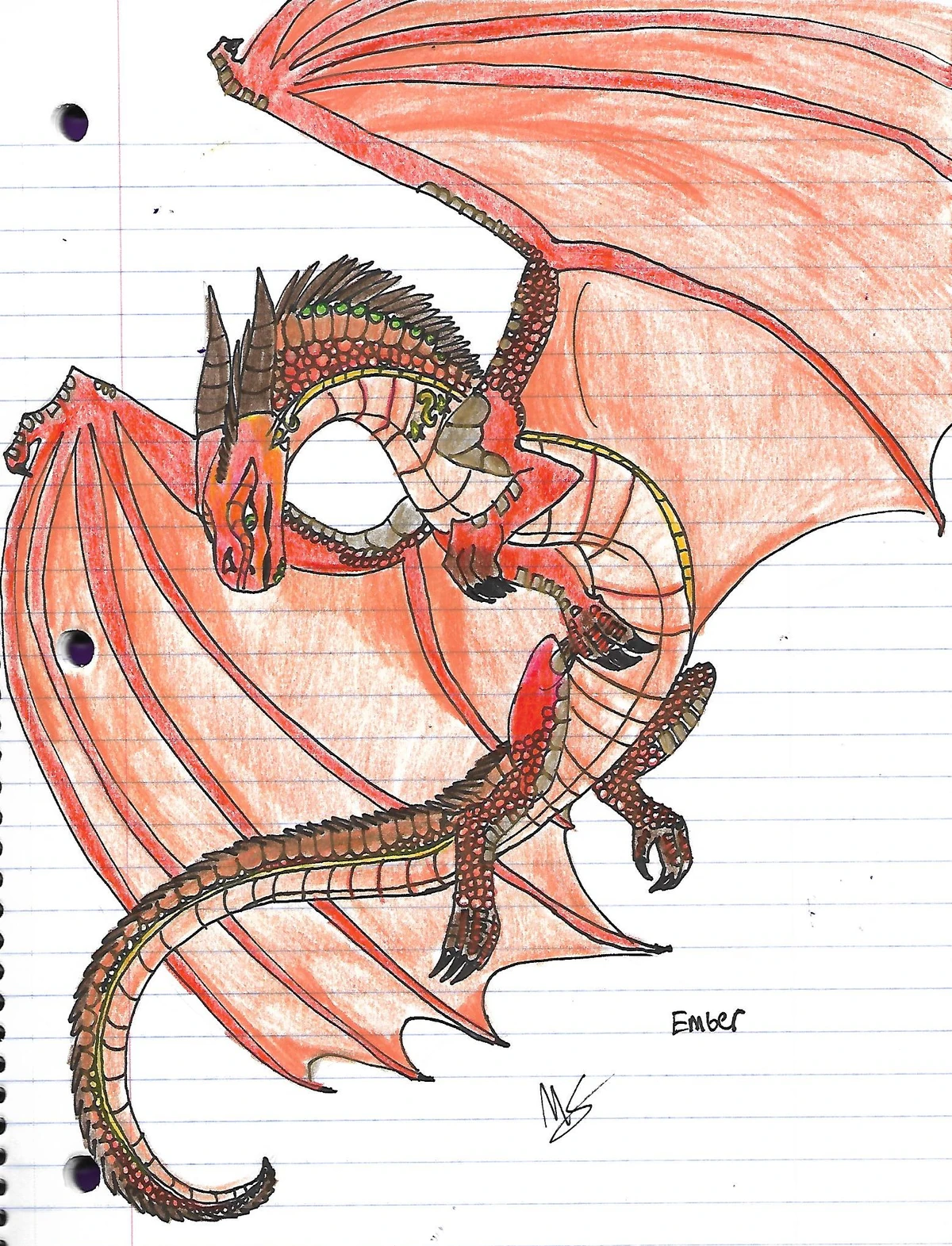 Ember (XxGalaxzzyxX) | Wings of Fire Fanon Wiki | Fandom