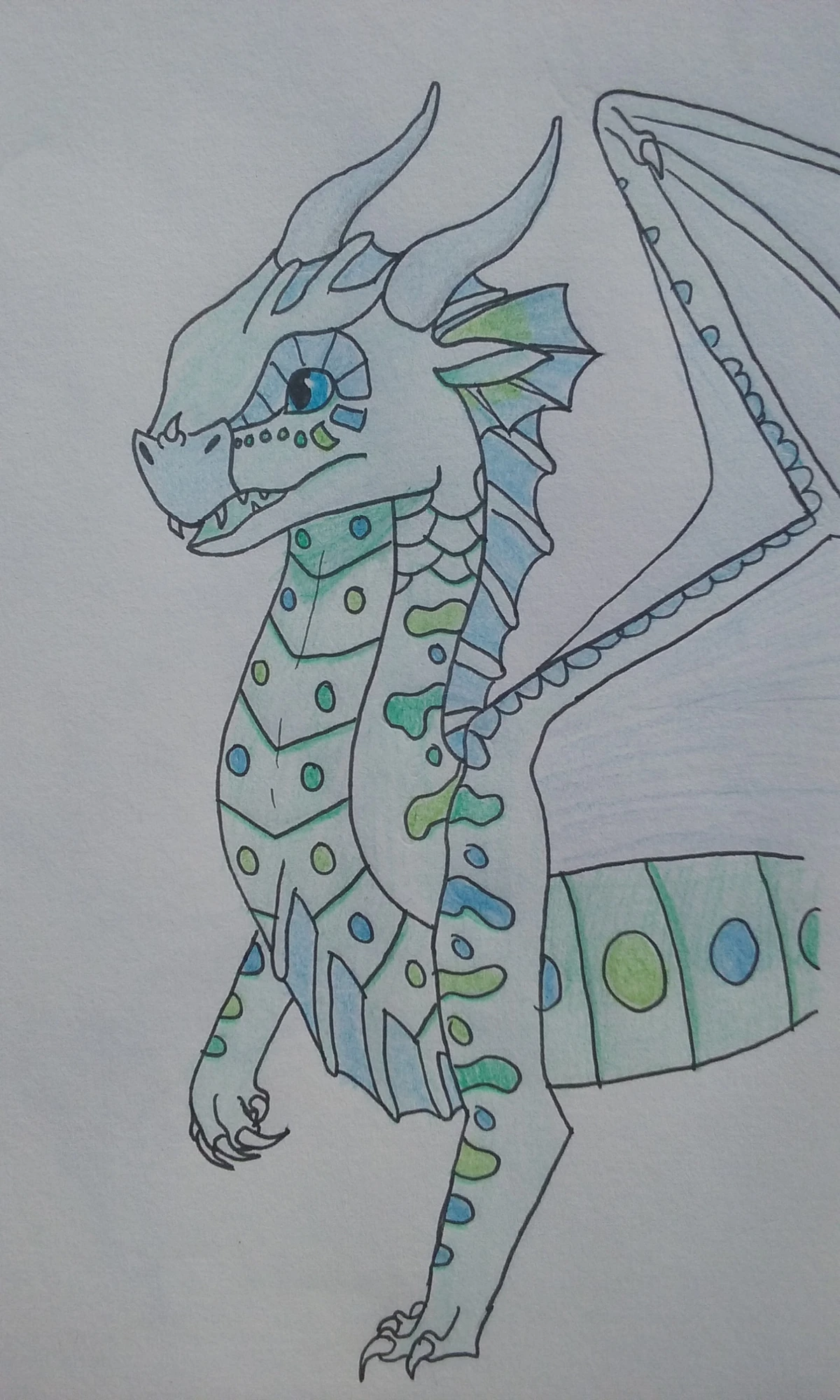 Seafoam (Cut-throat the AbyssWing) | Wings of Fire Fanon Wiki | Fandom