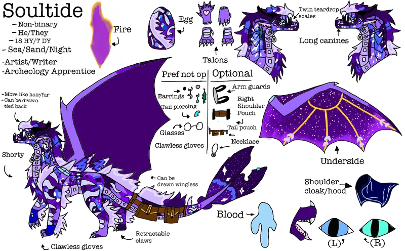 Soultide Cassiopeia-Rose Duskcaller | Wings of Fire Fanon Wiki | Fandom