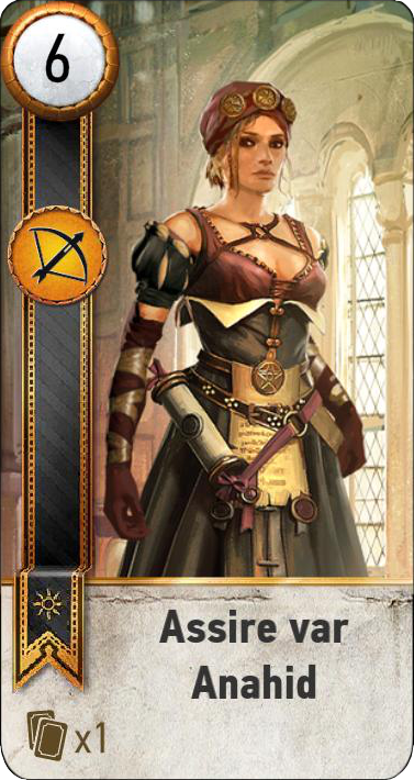 Assire Var Anahid Gwent Card Witcher Wiki Fandom