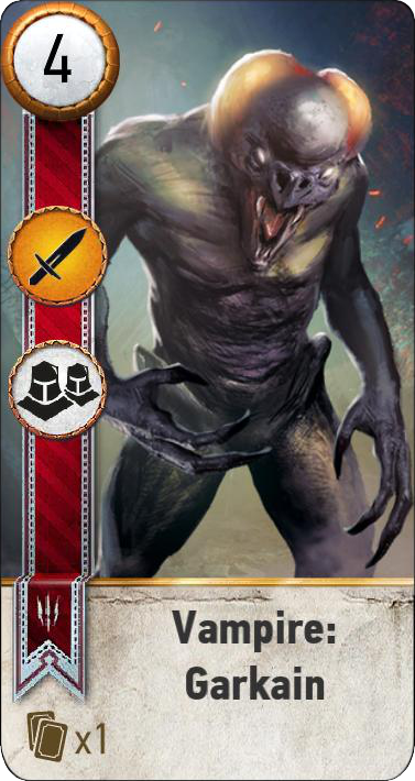 Vampire: Garkain (gwent card) | Witcher Wiki | Fandom