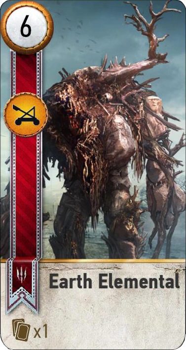 Earth Elemental (gwent card) | Witcher Wiki | Fandom