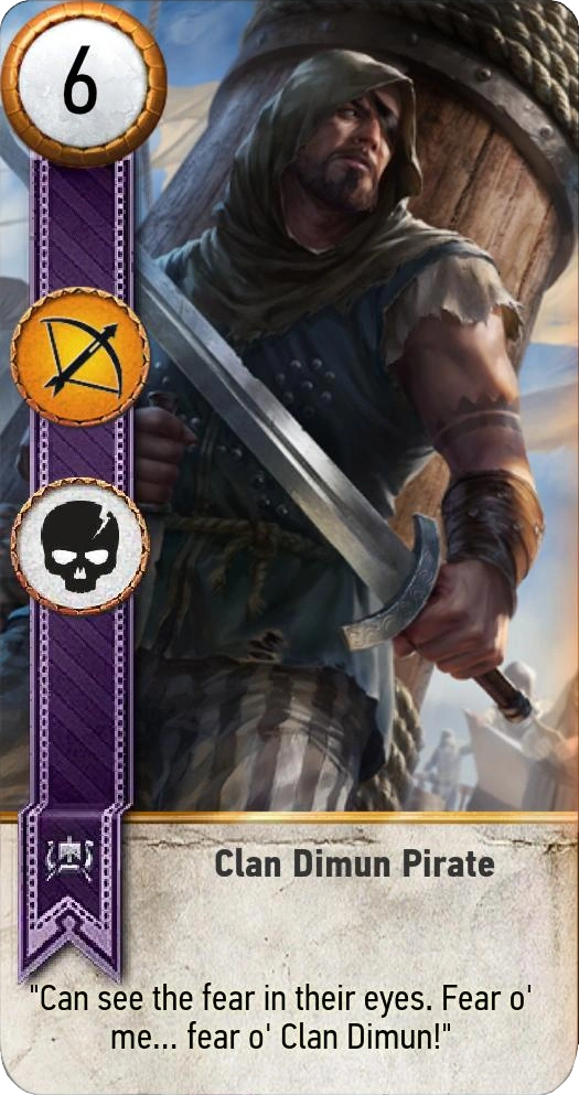 Clan Dimun Pirate (gwent card) | Witcher Wiki | Fandom