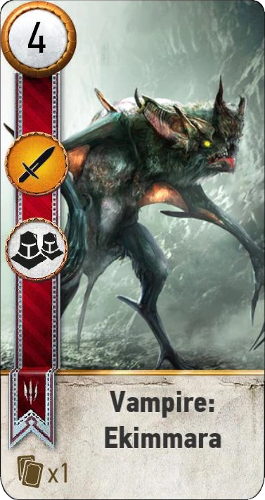 Vampire: Ekimmara (gwent card) | Witcher Wiki | Fandom