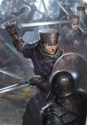 Clan Drummond Shield Maiden (gwent card) - The Official Witcher Wiki