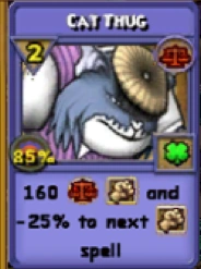 Cat Thug Item Card | Wizard 101 Wiki | Fandom