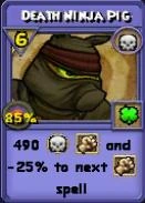 Death Ninja Pig Item Card | Wizard 101 Wiki | Fandom