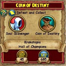 Coin of Destiny | Wizard 101 Wiki | Fandom