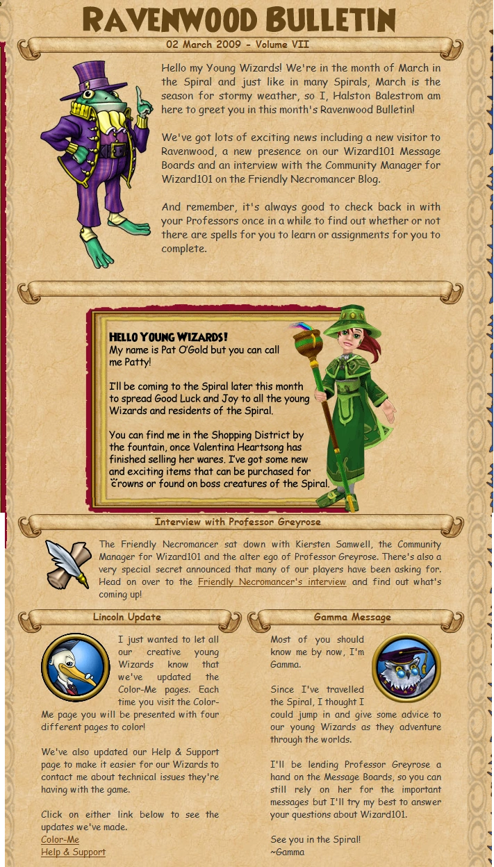 March Newsletter Wizard 101 Wiki Fandom