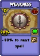 Weakness Item Card | Wizard 101 Wiki | Fandom