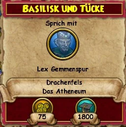 Nebenquest:Basilisk und Tücke | Wizard101-Freak Wiki | Fandom