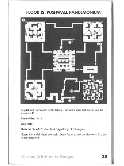 Floor 12: Pushwall Pandemonium! | Wolfenstein 3D Wiki | Fandom
