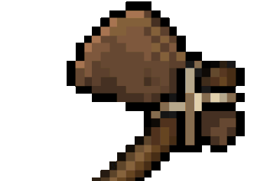 Minecraft Gold Axe Pixel Art