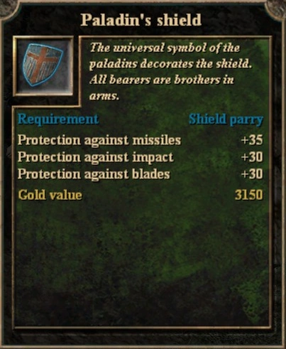 Paladin's Shield | Gothic Wiki | Fandom