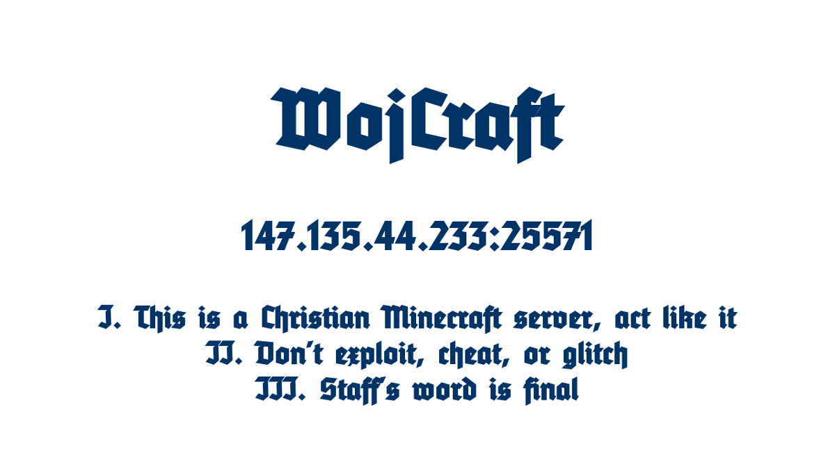 Wojcraft 1 | Wojcraft Wiki | Fandom
