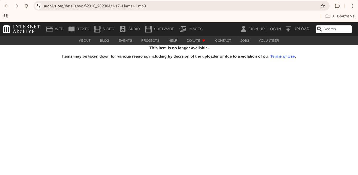 Wolf 2010 (Internet Archive Takedown) | Wolf Haley Wiki | Fandom