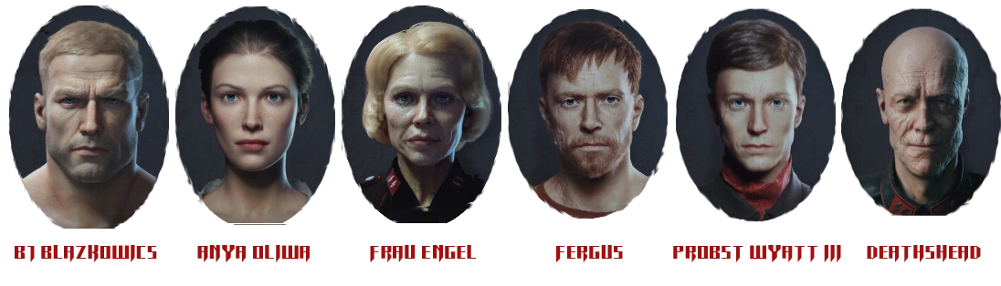 Wolfenstein The New Order Characters