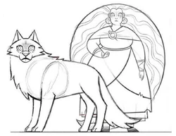 wolf walker coloring pages