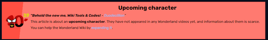 Wiki Tools & Codes/Navboxes-Templates | Wonderland Wiki | Fandom