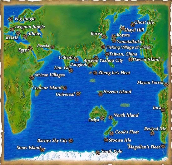 World map | Wonderland Online Wiki | Fandom
