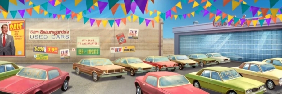 Sam beauregarde's car saler | Wonkapedia Wiki | Fandom