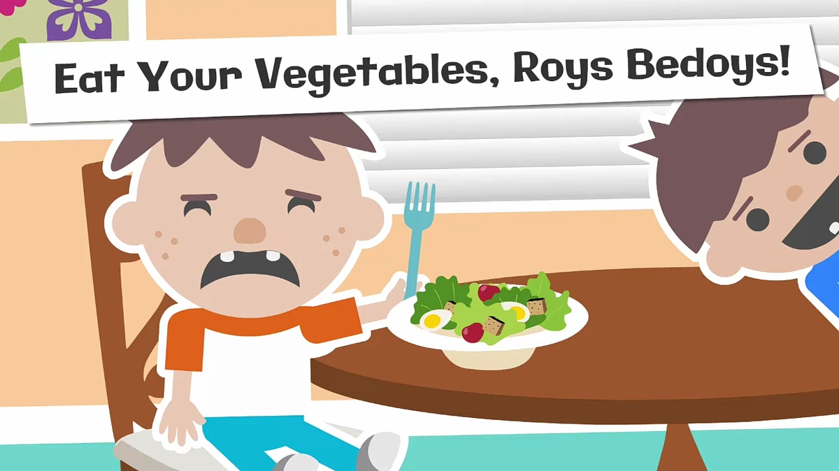 Eat Your Vegetables, Roys Bedoys! | Woohoo Storytime Wiki | Fandom