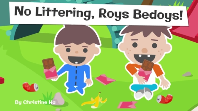 No Littering, Roys Bedoys! | Woohoo Storytime Wiki | Fandom