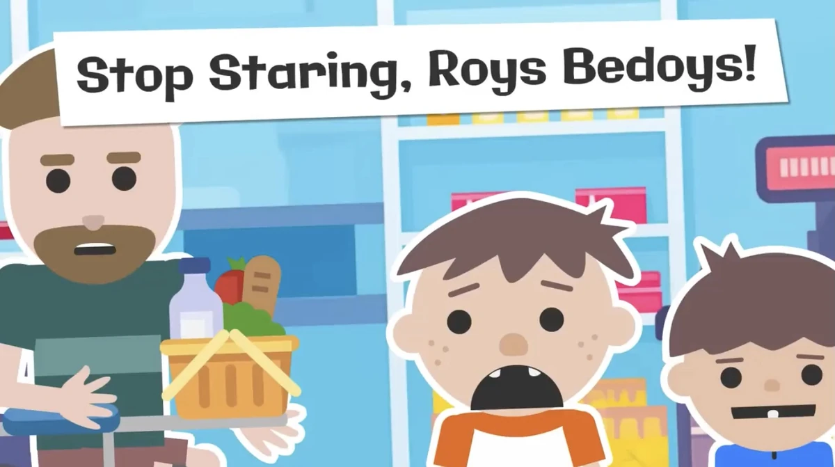 Stop Staring, Roys Bedoys! | Woohoo Storytime Wiki | Fandom