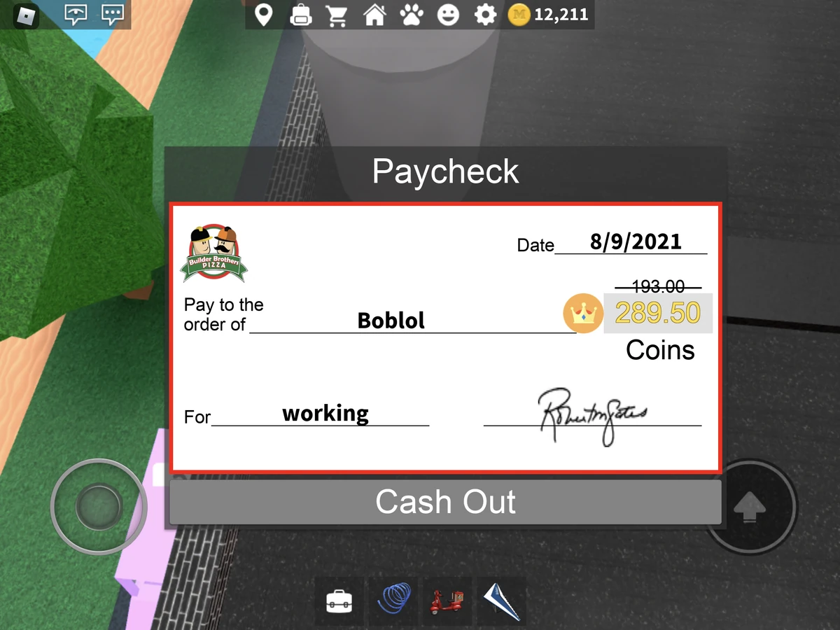 Paycheck | Work At A Pizza Place Roblox Wiki | Fandom