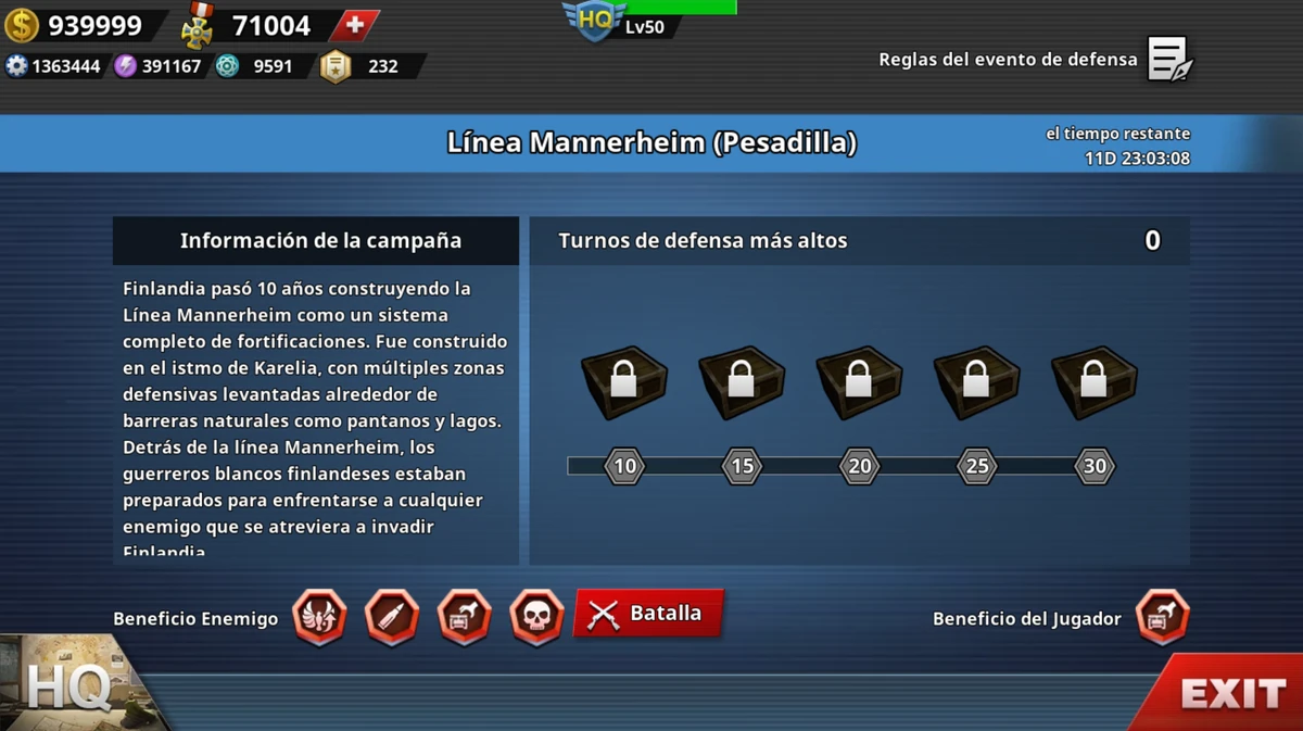 Mannerheim Line (Nightmare) | World Conqueror 4 Wiki | Fandom