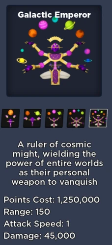 Galactic Emperor | World Defenders TD Wiki | Fandom