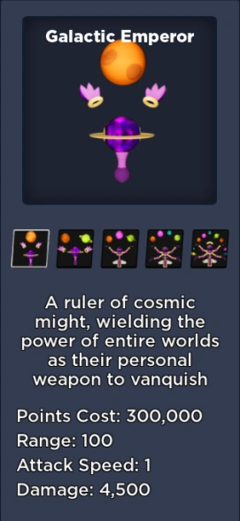 Galactic Emperor | World Defenders TD Wiki | Fandom