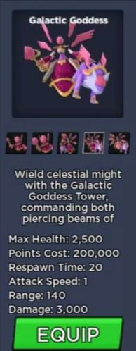 Galactic Goddess | World Defenders TD Wiki | Fandom