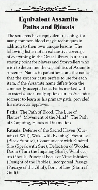 Assamite Sorcery | World of Darkness - All The Clutter Wiki | Fandom