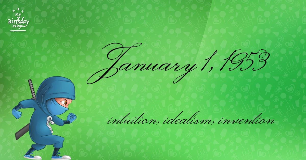 January 1, 1953 | World of Dates Wiki | Fandom