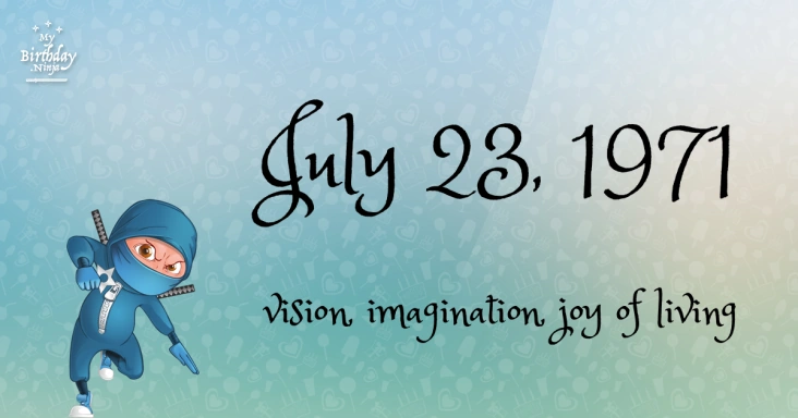 July 23, 1971 | World of Dates Wiki | Fandom