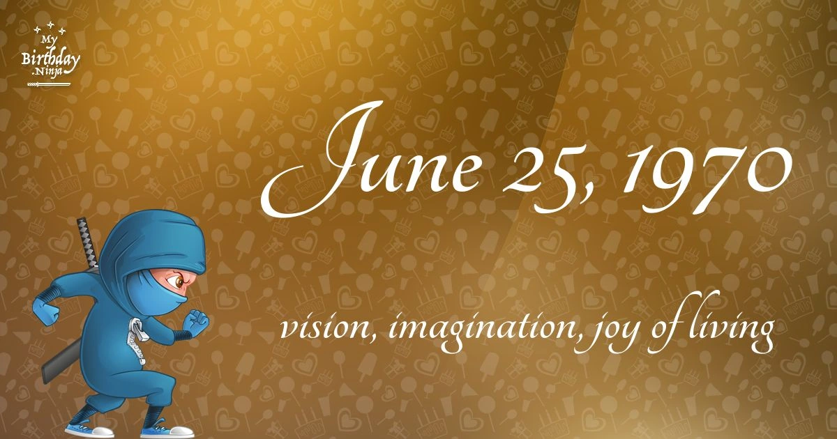 June 25, 1970 | World of Dates Wiki | Fandom