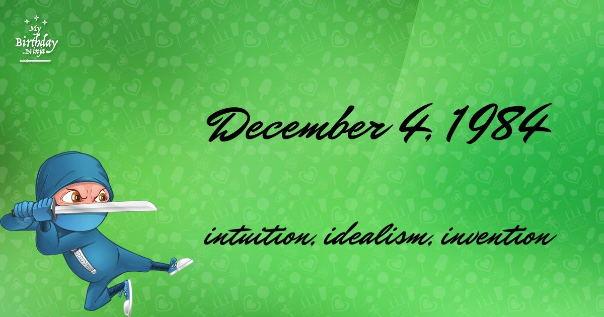 December 4, 1984 | World of Dates Wiki | Fandom