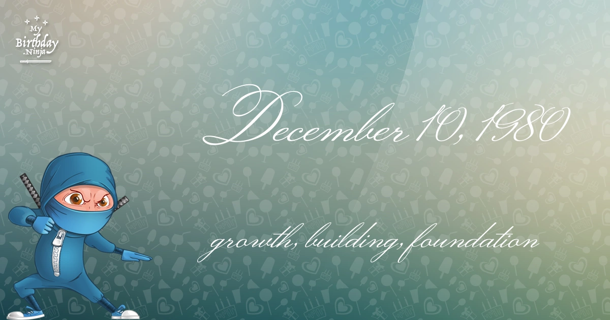 December 10, 1980 | World of Dates Wiki | Fandom