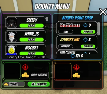 Bounties | World Of Stands Wiki | Fandom