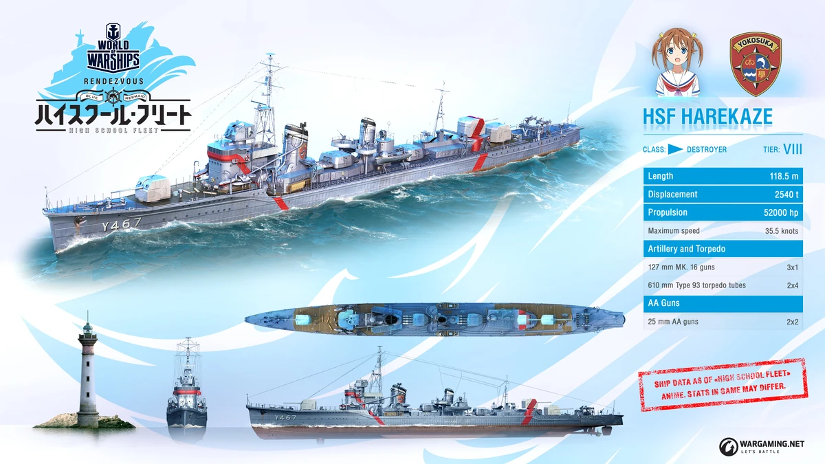 HSF Harekaze | World of Warships Wiki | Fandom