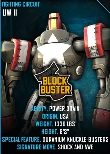 Block Buster | World Robot Boxing Wiki | Fandom