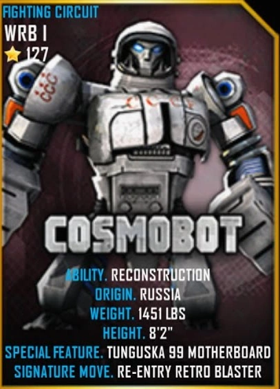 Cosmo Bot | World Robot Boxing Wiki | Fandom