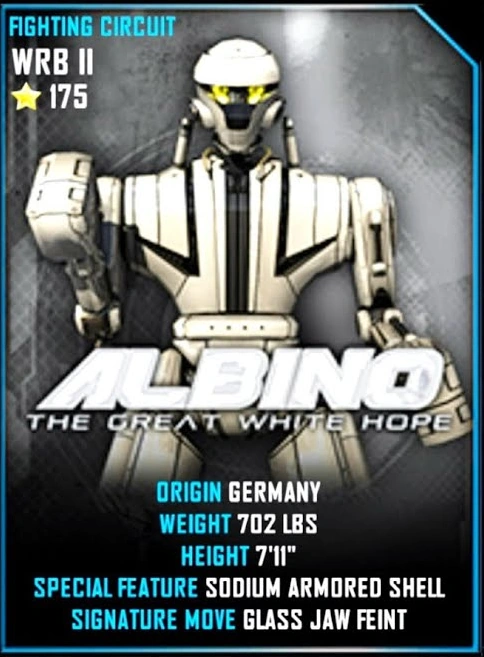 Albino | World Robot Boxing Wiki | Fandom