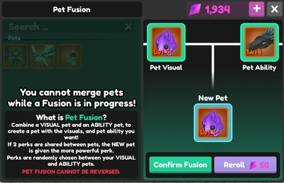 Pet Fusion | World // Zero Wiki | Fandom