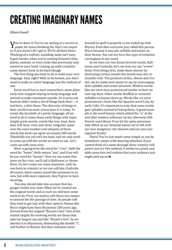 Creating Imaginary Names | Worldbuilding Magazine Wiki | Fandom